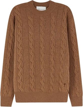Ami Herren, Strickwaren, Braun, LGr&ouml;&szlig;e