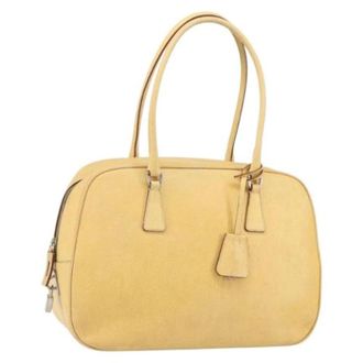 Prada Sac &agrave; main vintage Pre-owned - Femme - Pre-owned - Beige - Taille: ONE Size