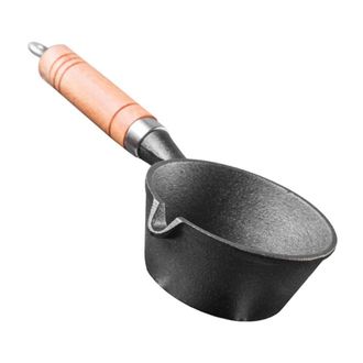 Cabilock Eisenguss Brattopf Frittierpfanne Haushalt K&uuml;che Camping Wandern Klettern Leicht Reinigung Transport Einweihungsgeschenk