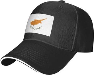 Generic Casquette Trucker Drapeau De Chypre Unisexe Pare-Soleil Casquette R&eacute;glable Chapeau Soleil pour Hip Hop Ext&eacute;rieur Festivals