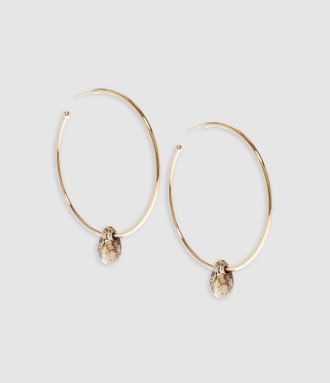 Isabel Marant Boucles dOreilles Large Hoops Natural
