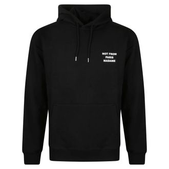 Dr&ocirc;le de Monsieur Homme, Sweatshirts et sweats &agrave; capuche, Noir, Taille: M Le Sweat &agrave; capuche Slogan