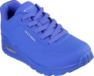 Skechers Damen UNO Stand On Air Sneakers, Dazzling Blue Durabuck Mesh, 38 EU