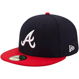 New Era 59Fifty Cap - Authentic Atlanta Braves Navy