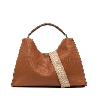 Gianni Chiarini Double Grana Maxi Ledertasche - - Bags - Damen - Braun - ONE SIZE