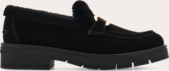 Ferragamo Damen Loafer mit Gancini-Schnalle Schwarz Gr&ouml;&szlig;e 36.5