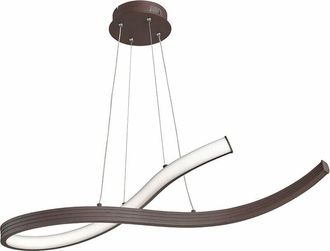 Fischer Leuchten Fischer Leuchten - led H&auml;nge Leuchte Decken Lampe Ess Zimmer Pendel Strahler rost geschwungen Fischer 60498