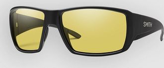 Smith GuideS Choice Matte Black Sonnenbrille cp glass plrzd low lt ylw