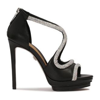 Kazar Schwarze formelle Sandalen mit silbernen Kristallen.Dieses Produkt f&auml;llt klein aus. - - Shoes - Damen - Schwarzk - 39 EU