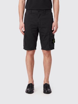 Stone Island Cargo-Shorts aus Stretch-Baumwolle mit Compass-Logo-Patch