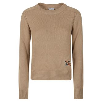 Burberry Janelle Rundhalsstrickpullover - - Knitwear - Damen - Braun - S