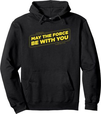 Star Wars Force Slogan Yellow Pullover Hoodie