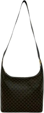 Celine Sac bandouli&egrave;re Macadam Blazon en PVC et cuir Pre-owned - Femme - Pre-owned - Brun - Taille: ONE Size