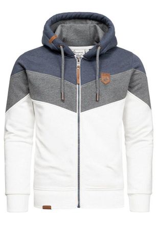 Amaci & Sons Kapuzenpullover ARDMORE Sweatjacke im Block-Design Herren Kapuzenpullover Pullover Hoodie Zipper Jacke