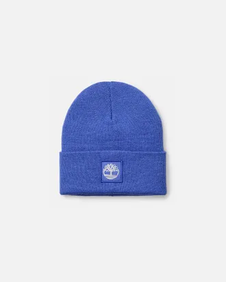 Timberland Ton-in-Ton gehaltene M&uuml;tze mit Aufn&auml;her in Blau, Blau