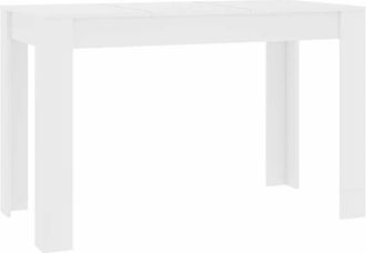 Generic vidaXL Esstisch Minimalistischer Stil Esszimmertisch K&uuml;chentisch Tisch Speisetisch Esszimmer K&uuml;che Wohnzimmer Wei&szlig; 120x60x76cm Holzwerkstoff