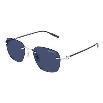 Montblanc Montblanc - Lunettes de soleil Mb0430S - Homme - Accessoires - Gris - Taille: 53 MM