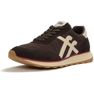 FitFlop Fitflop Retro-Q FF Nylon Damen Sneaker Schokoladenbraun/Paris Beige