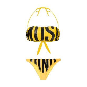 Moschino Bicolor Bikini Bademode - - Swimwear - Damen - Gelb - XL
