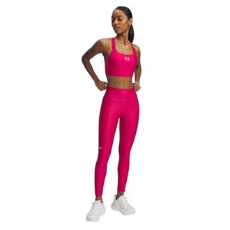 Under Armour HeatGear Leggings f&uuml;r Damen (Fuchsie/Wei&szlig;)