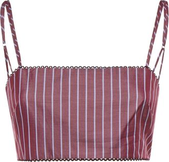 Andamane Femme, Tops, Rose, Taille: 38 FR Carrie Top - Top court smock&eacute;