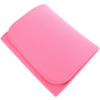 Valiclud Filz Bettseitige Aufbewahrungstasche Minimalistischer Organizer f&uuml;r Nachttisch Laptop Tablet Telefon Fernbedienungen Magazine Platzsparend Modern Rosa