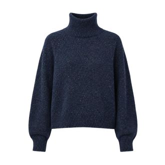 Vanessa Bruno Col roul&eacute;s - Femme - Pulls - Bleu - Taille: 40/42 FR