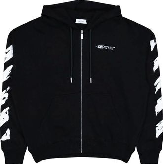 Off-white Herren, Sweatshirts & Hoodies, Schwarzk, SGröße