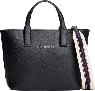 Tommy Hilfiger Femme, Sacs, Noir, Taille: ONE Size Logo Webbing Strap Tote Bag