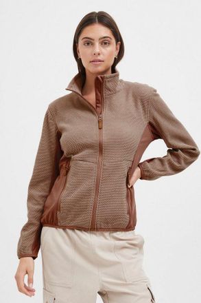 North Bend Fleecejacke NBHelga W Modische Fleecejacke mit Stehkragen
