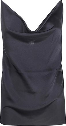 Y / Project Femme, Tops, Noir, Taille: 36 FR Top Nuisette à Bretelles Invisibles