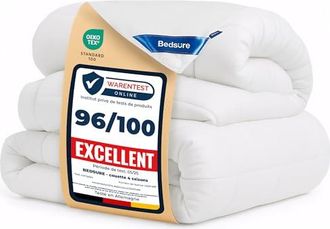 Bedsure Couette 200x200 cm 450 g/m&sup2; Douillette - Couette 2 en 1 pour 4 Saisons -Annee 300 g/m&sup2; et Une d&eacute;t&eacute; 150 g/m&sup2; pour Toutes Saisons/&eacute;t&eacute;/Hiver