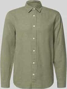 Only & Sons Slim Fit Freizeithemd aus Baumwoll-Leinen-Mix Modell CAIDENLS SOLID