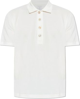 Eleventy Homme, Tops, Blanc, Taille: S Polo en coton