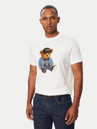 Guess T-Shirt M6BI64 K6573 Wei&szlig; Regular Fit