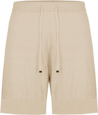 Bomboogie Femme, Shorts, Beige, Taille: 42 FR Bermuda en maille de lin et coton