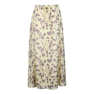 Alysi Langer Elastischer Rock mit Unterrock - - Skirts - Damen - Mehrfarbig - S