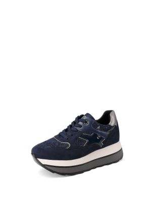 Queen Helena Turnschuhe, Platform, hohe Sneakers f&uuml;r Damen, X33-18, blau, 41 EU