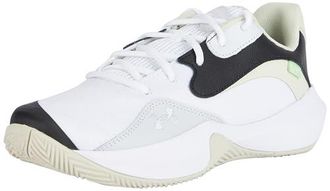 Under Armour UA Lockdown 7 Low Chaussure de BasketUnisexe - Adulte, White Silt White, 46 EU