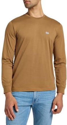 Lee T- Shirt avec Logo Ls Patch, Glazed Ginger, XL Hommes