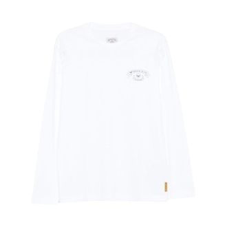 Emporio Armani Homme, Tops, Blanc, Taille: XL T-shirt &agrave; Manches Longues et Col Rond