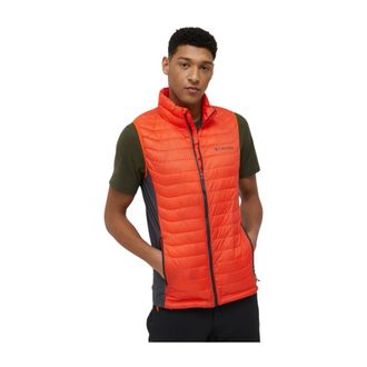 Columbia Homme, Sport, Orange, Taille: S Powder Pass Vest
