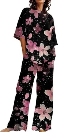 Generic Ensemble de v&ecirc;tements de d&eacute;tente pour femme - Costume chaud pour femme - Velours corail dhiver 2026 - Velours &eacute;pais - Grande taille - V&ecirc;tements d&eacute;cont