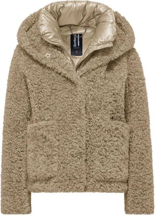 Bomboogie Femme, Vestes, Beige, Taille: 44 FR Faux Fur & Shearling Vestes