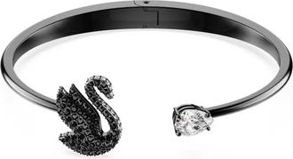 Swarovski Swan Armspange - - Accessories - Damen - Schwarzk - ONE SIZE