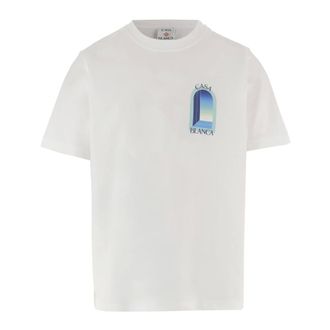 Casablanca Homme, Tops, Blanc, Taille: 2XL T-Chemises