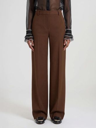 Ermanno Scervino Pantalon droit en cr&ecirc;pe &agrave; taille mi-haute