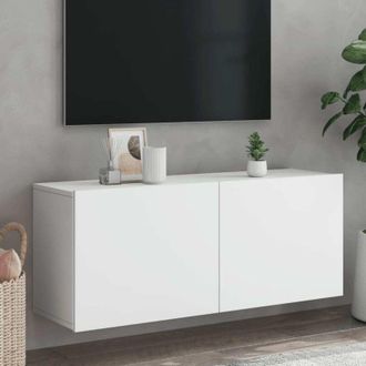 vidaXL TV-Wandschrank Wei&szlig; 100x30x41 cm vidaXL47754