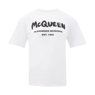 Alexander McQueen Wei&szlig;e Tee McQueen Stil - - Tops - Damen - Wei&szlig; - 2XS