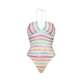 Missoni Maillot de bain une pi&egrave;ce en maille brillante &agrave; motif zigzag